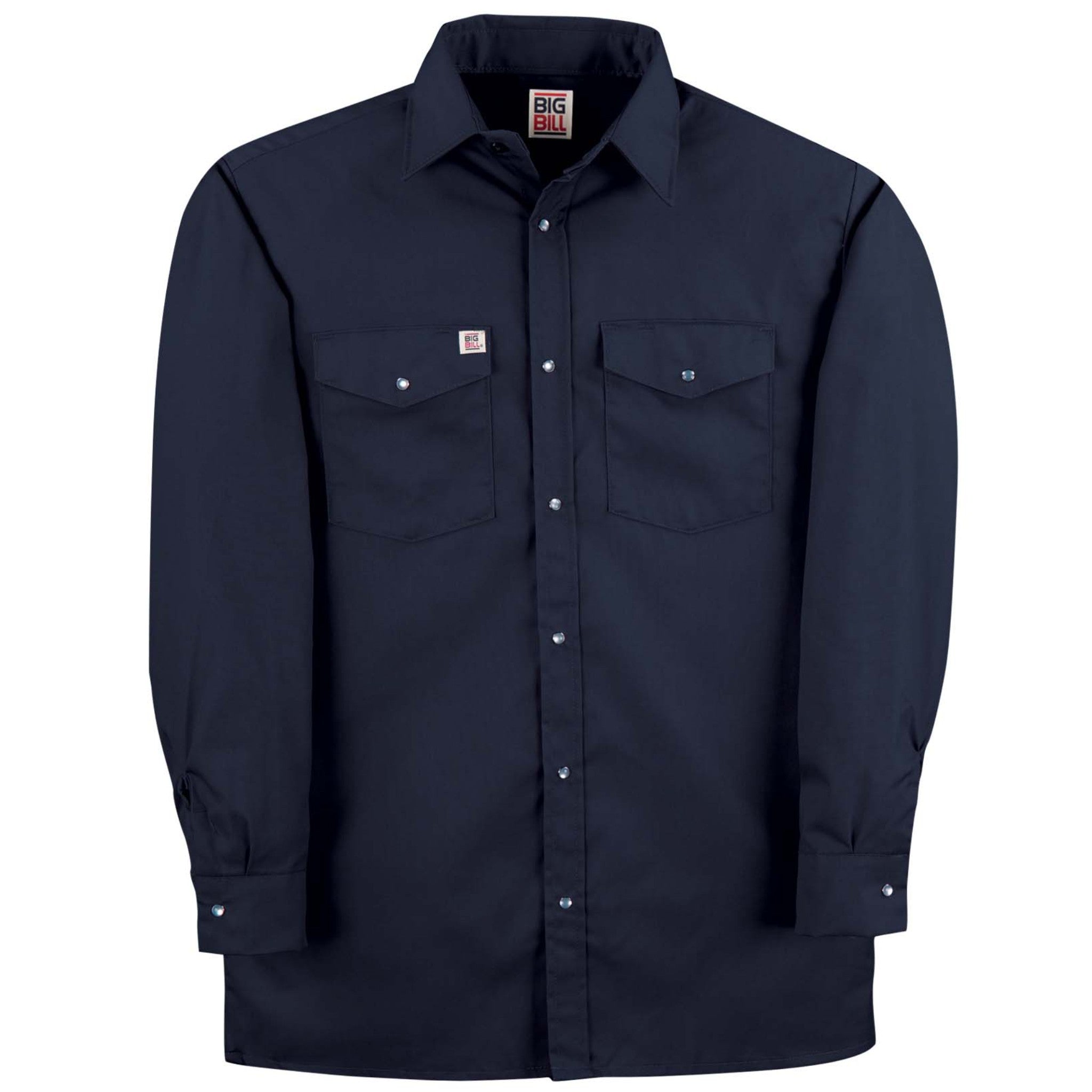 Premium Long Sleeve Snap Front Work Shirt – Big Bill
